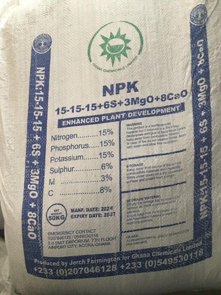 NPK 15:15:15 - Ghana Chemicals LTD.
